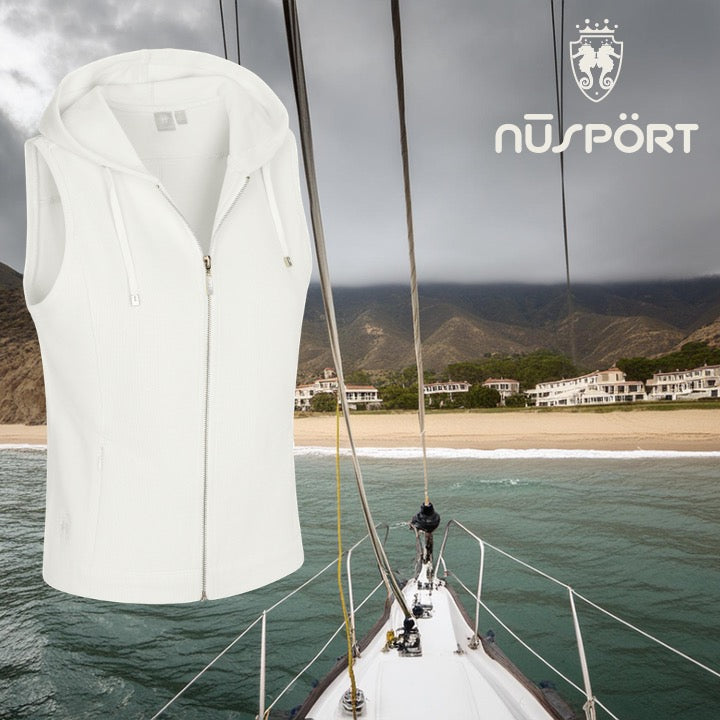 Women's Malibu Hoodie Vest - NŪSPÖRT Women's Malibu Hoodie Vest - NŪSPÖRT